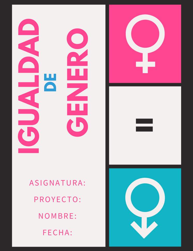 Portadas de Igualdad de Género [2025] ️ Descarga Gratuita